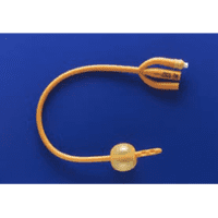 Gold Silicone Coated Foley - 3WAY, 30ML - CathetersPLUS